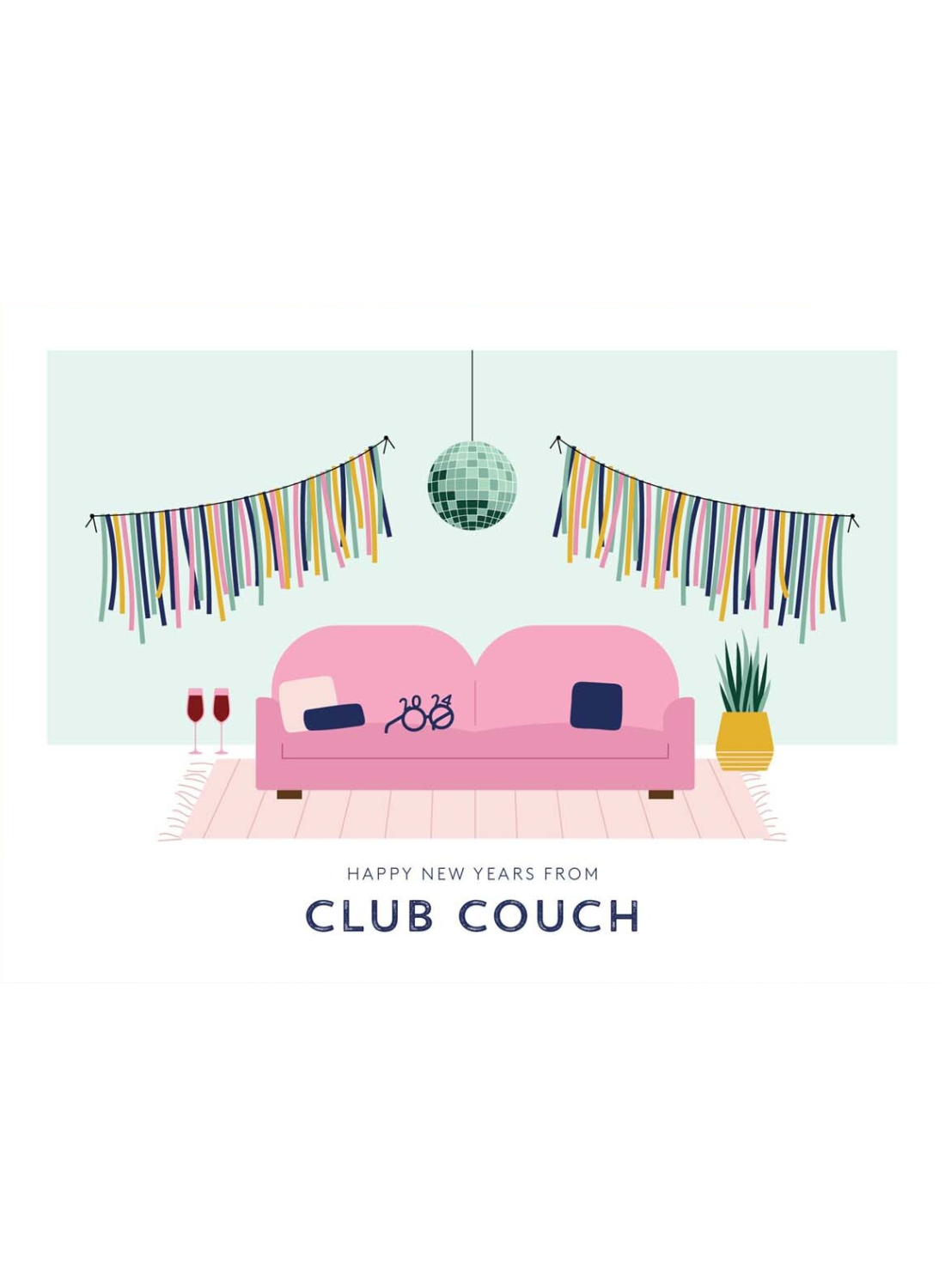Happy NY From Club Couch Card – Johnny Ruth